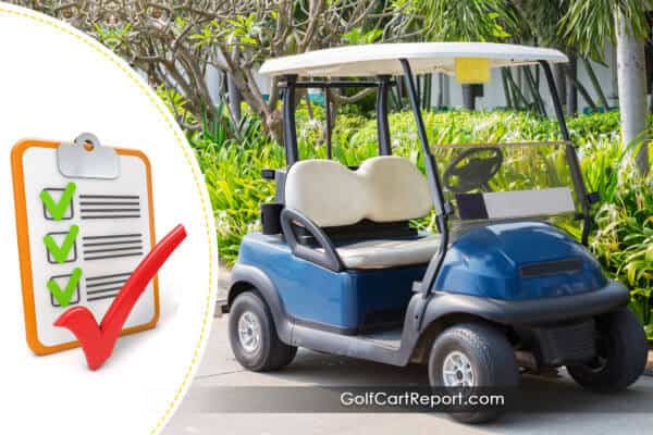 Golf Cart Maintenance (Checklists For Gas & Electric Carts)